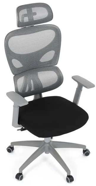 Autronic Kancelářská židle KA-K2081 Barva opěráku: Šedá