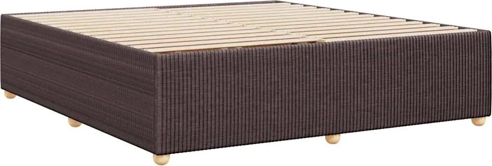 Rám postele bez matrace tmavě hnědý 180 x 200 cm textil 3284959