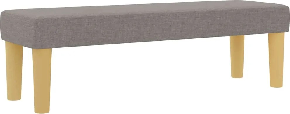 Postel s boxspringem s čelo Taupe 120 x 200 cm textil 3344293