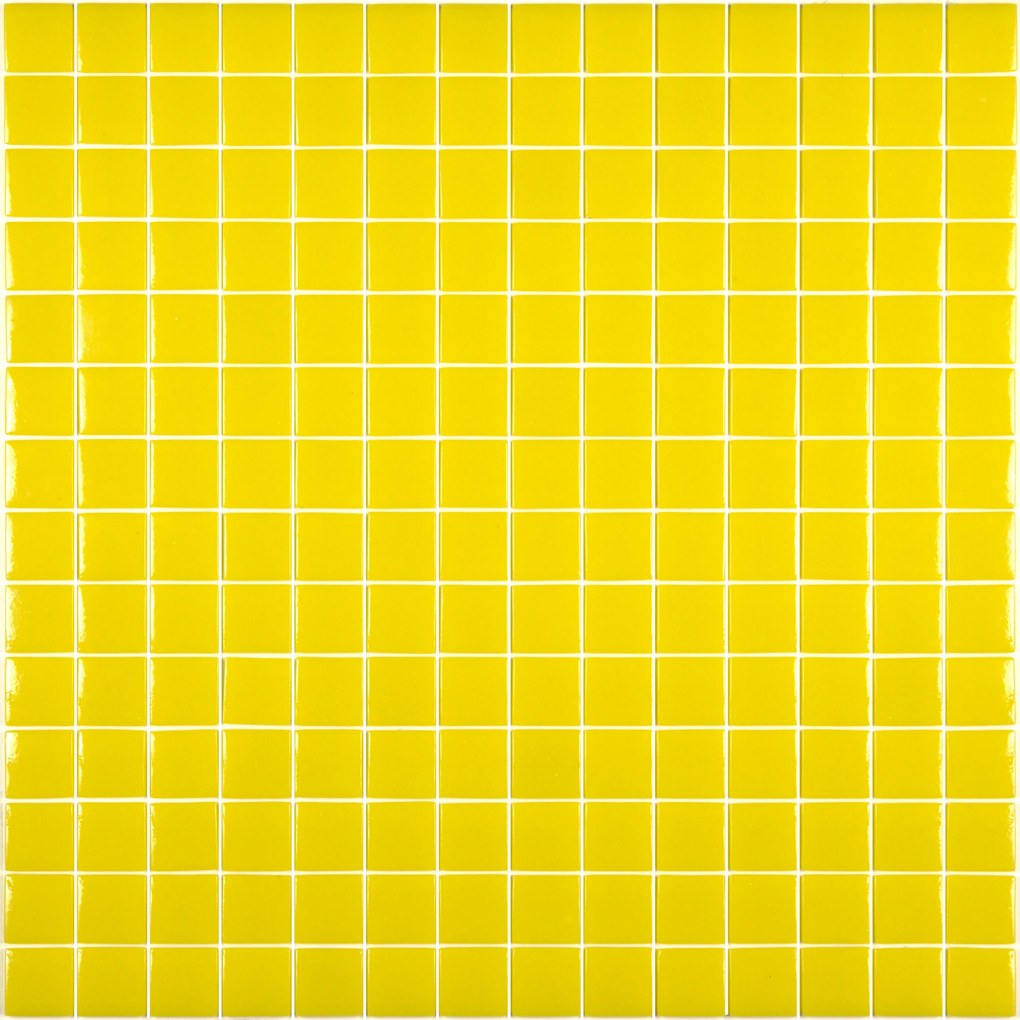 Hisbalit Skleněná mozaika žlutá Mozaika 302C MAT 2,5x2,5 2,5x2,5 (33,33x33,33) cm - 25302CMH