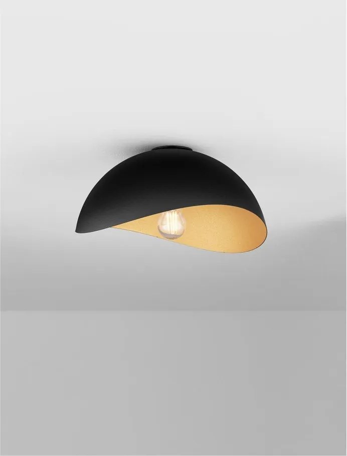 Matně černé/ve zlaté barvě kovové stropní svítidlo Opsi – Nova Luce