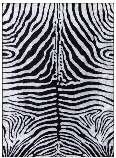 Kusový koberec Miro 51331.803 Zebra black / white 80x150 cm