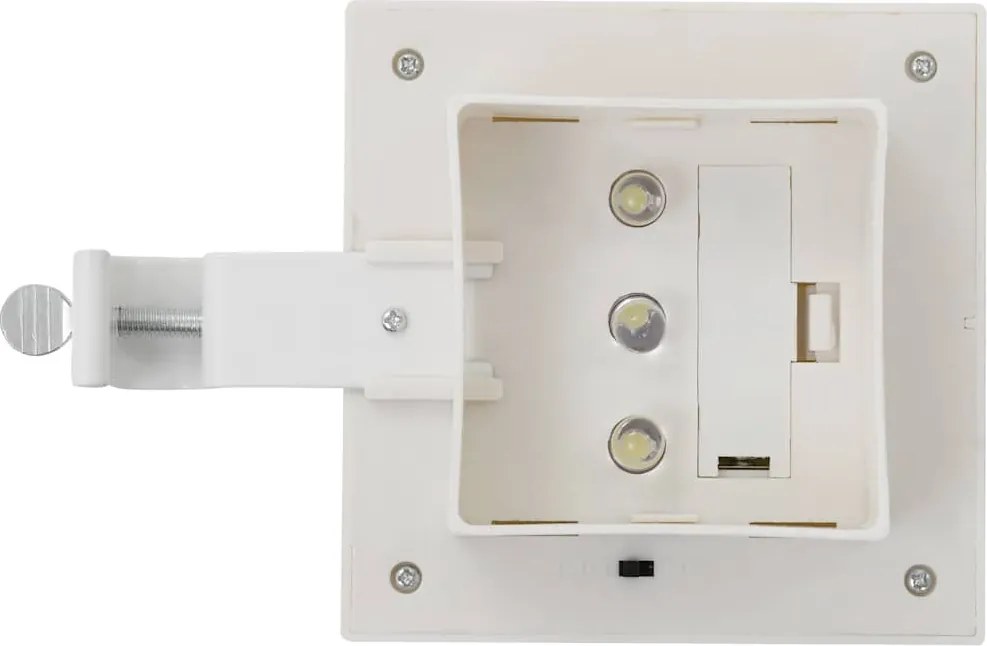 Zahradní solární lampy 12 ks LED čtvercové 12 cm bílé 277137