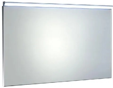 Sapho Bora - Zrcadlo v rámu 1000x600 mm s LED osvětlením a vypínačem, chrom AL716