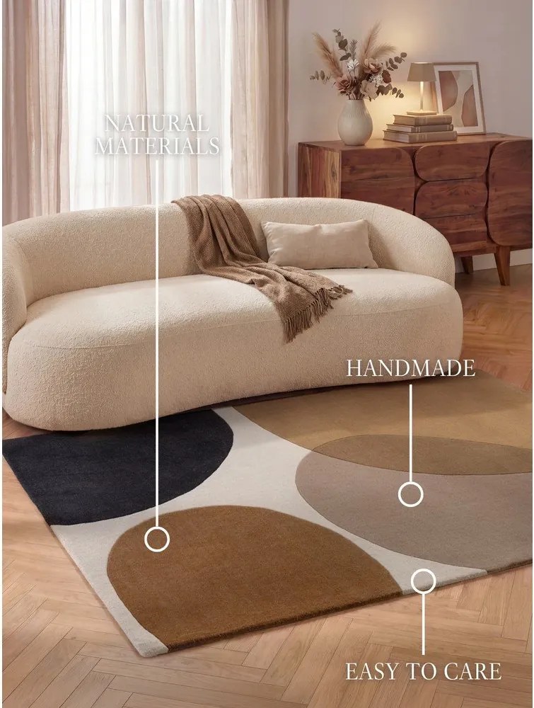 Koňakově hnědý vlněný koberec 200x290 cm Ruvia – Villeroy&Boch