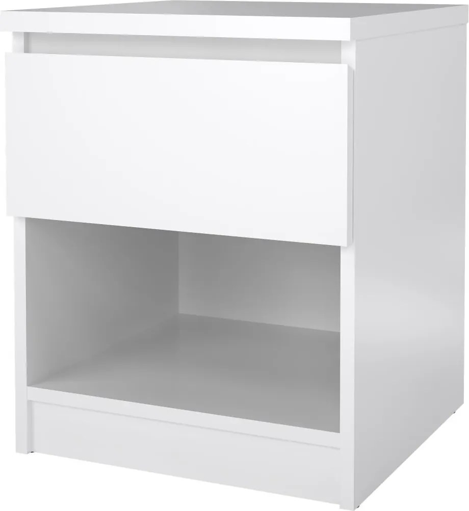 FALCO Noční stolek Simplicity 238 bílý lesk