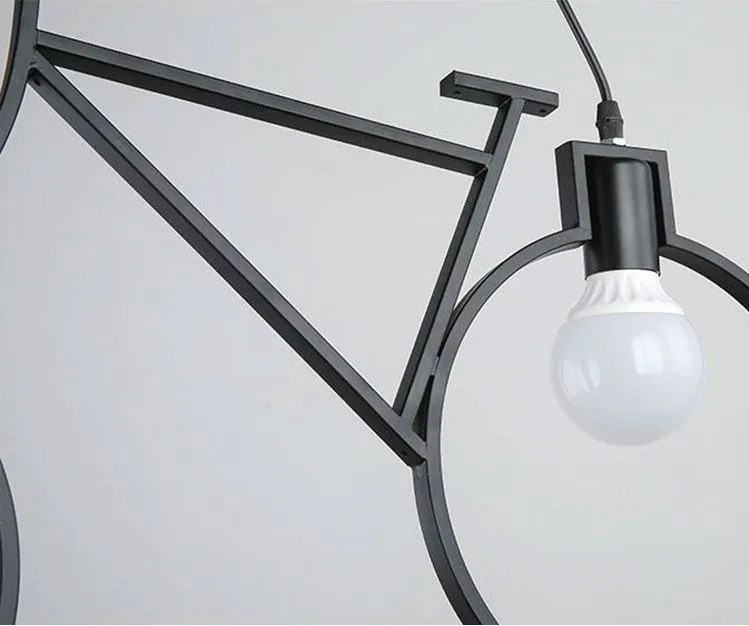 Toolight, Závěsné svítidlo kolo APP216-2CP, černá, OSW-00352