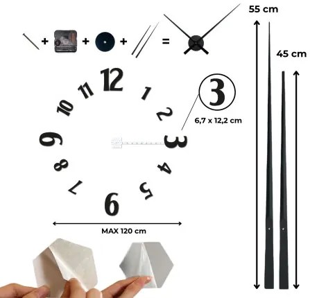 Moderní nástěnné hodiny s unikátním rozmístěním číslic I SENTOP 12S035 12S024