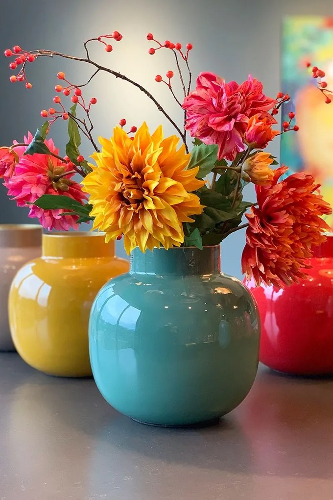 Pip Studio Váza modrá 30cm (dekorační váza)