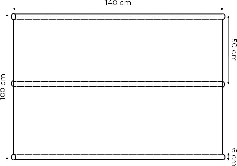 Sedák na zahradní houpačku BUSTIA 140x100 cm šedý