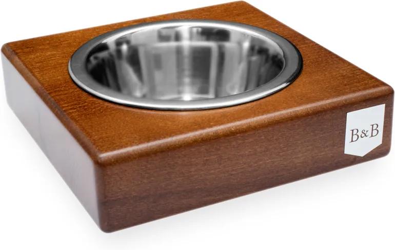 Bowl&amp;Bone Republic Luxusní miska pro psa SOLO Amber VELIKOST: S -14,5 x  14,5 x 5 cm | Biano