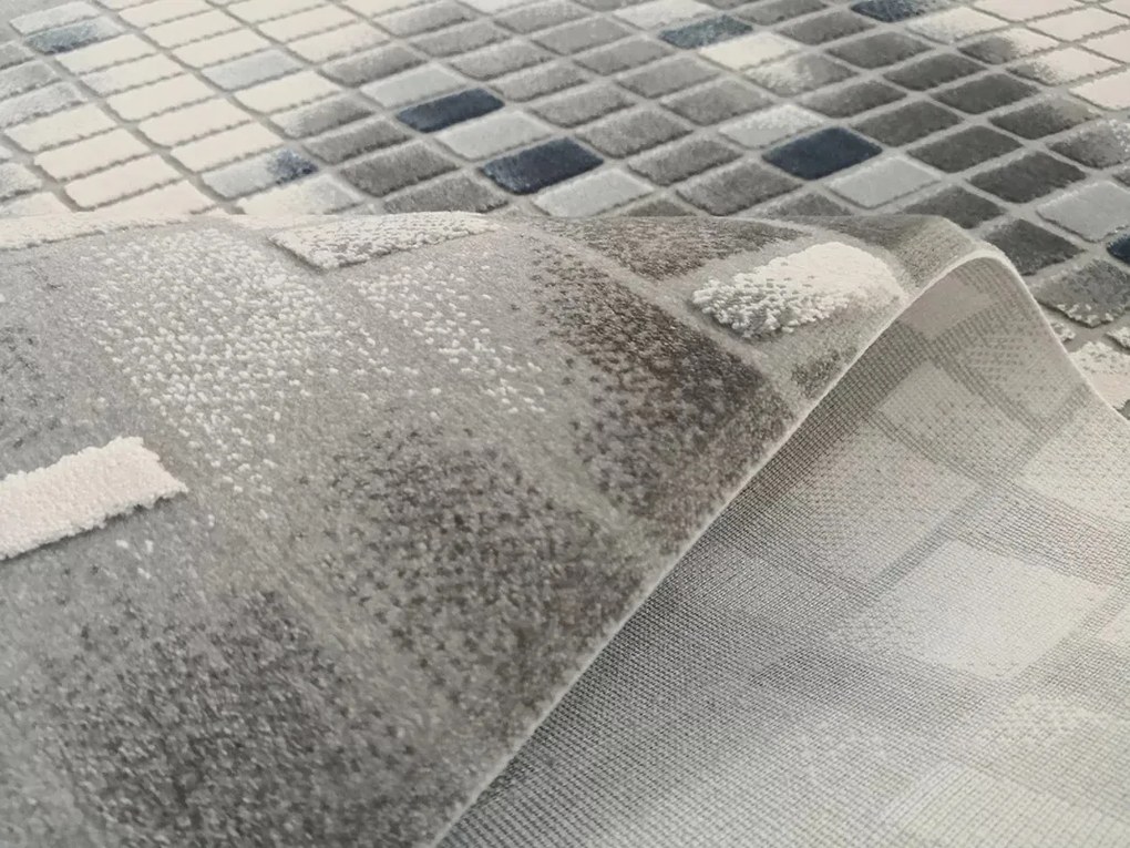 Berfin Dywany, Kusový koberec Vals 8375 Grey, 160x230, šedá, kancelář