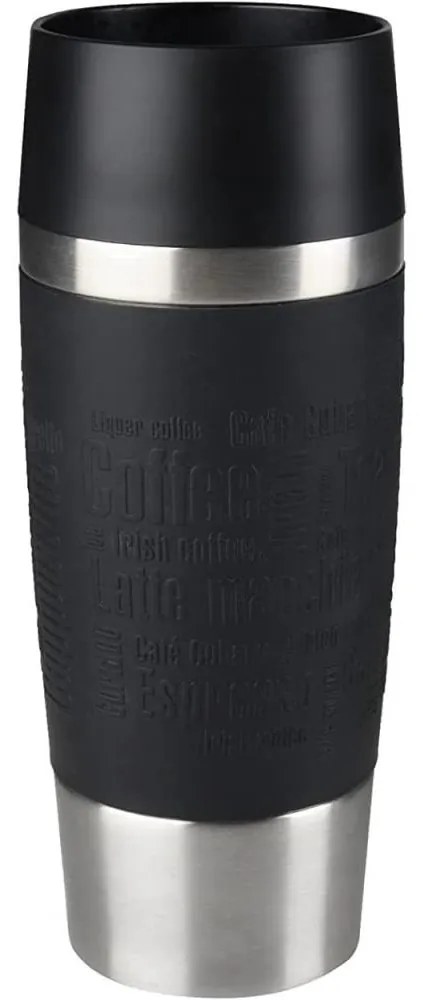 Tefal Tefal - Cestovní hrnek 360 ml TRAVEL MUG nerez/černá GS0238