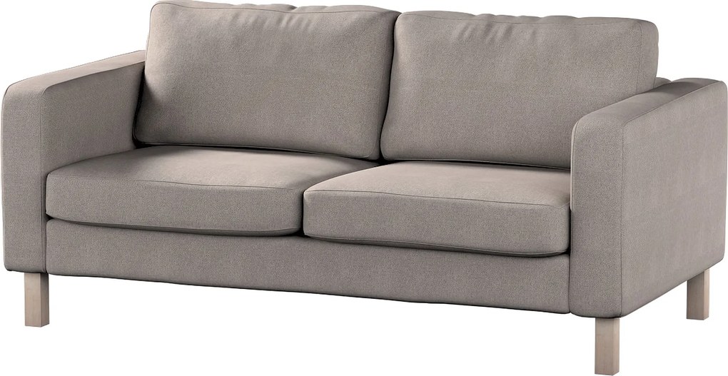 Potah na pohovku IKEA Karlstad 2-místná, nerozkládací, krátký barva béžová látka pletený vzor