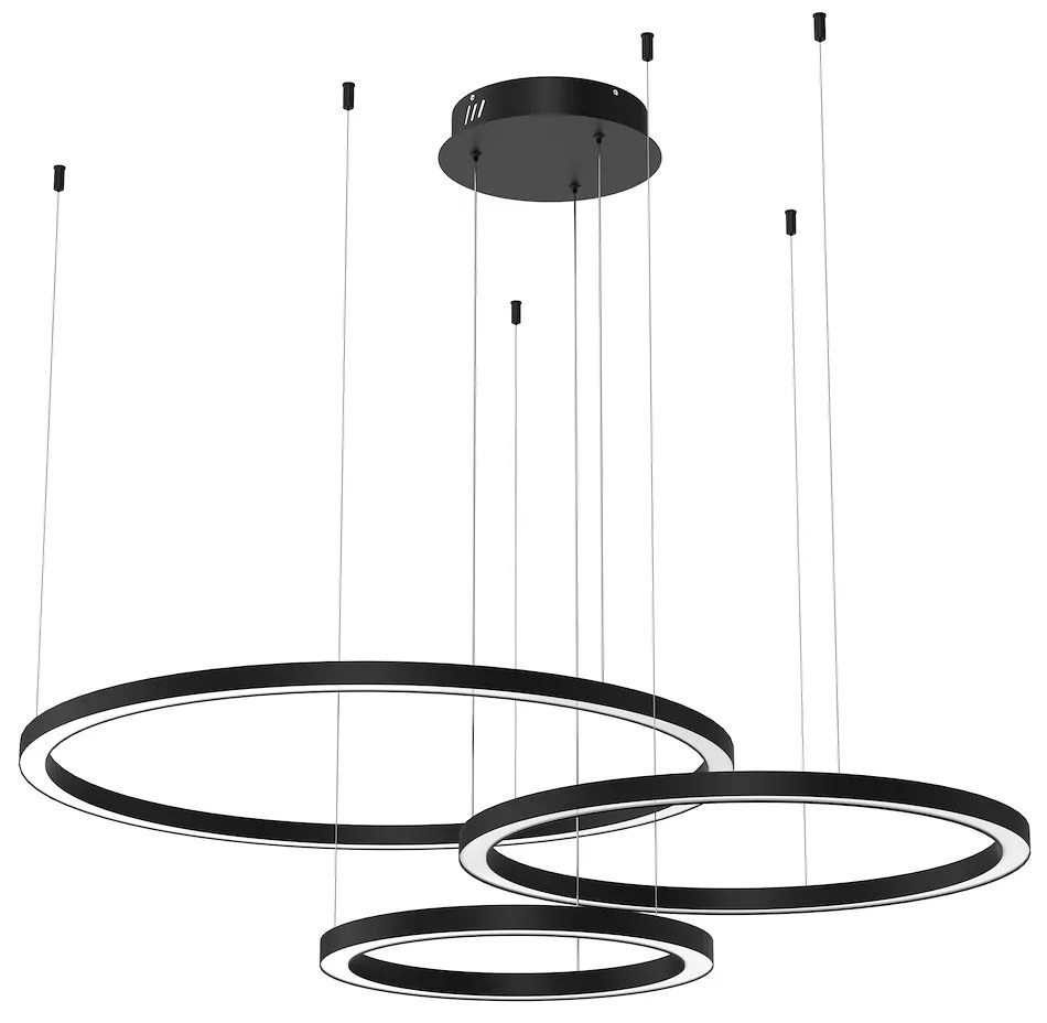 Závěsné LED svítidlo Galaxie, 3x LED 85w, 3500k, b