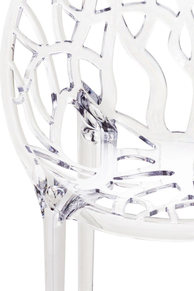 Stohovatelná židle CRYSTAL – transparentní