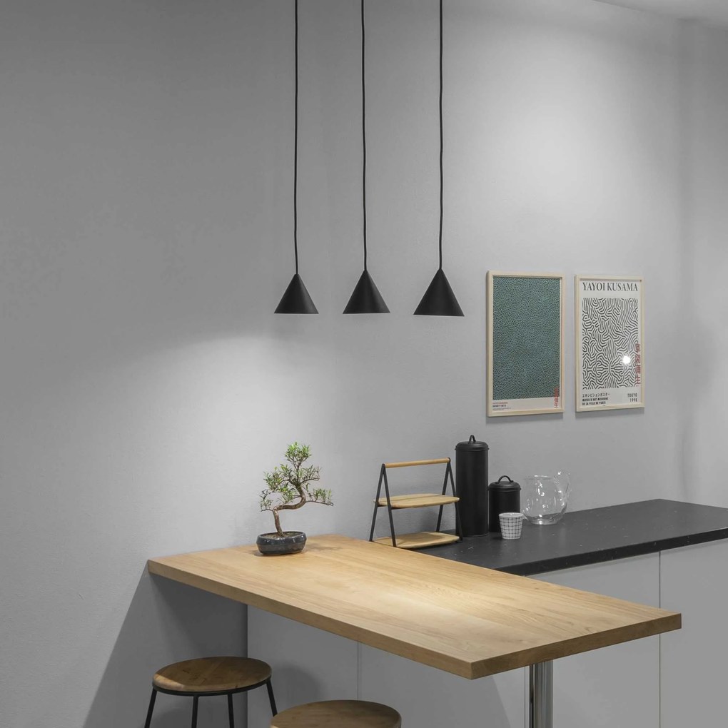 Ideal Lux Závěsné svítidlo A-LINE SP1 D13 NERO