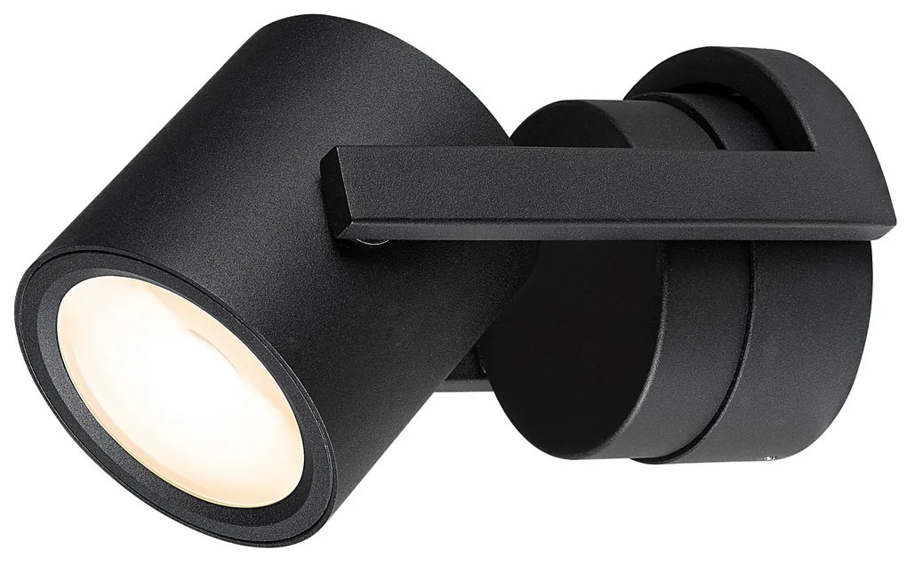 SLV 1004664 Oculus, černé nástěnné/stropní svítidlo, LED 10,5W 2000-3000K, průměr 9cm