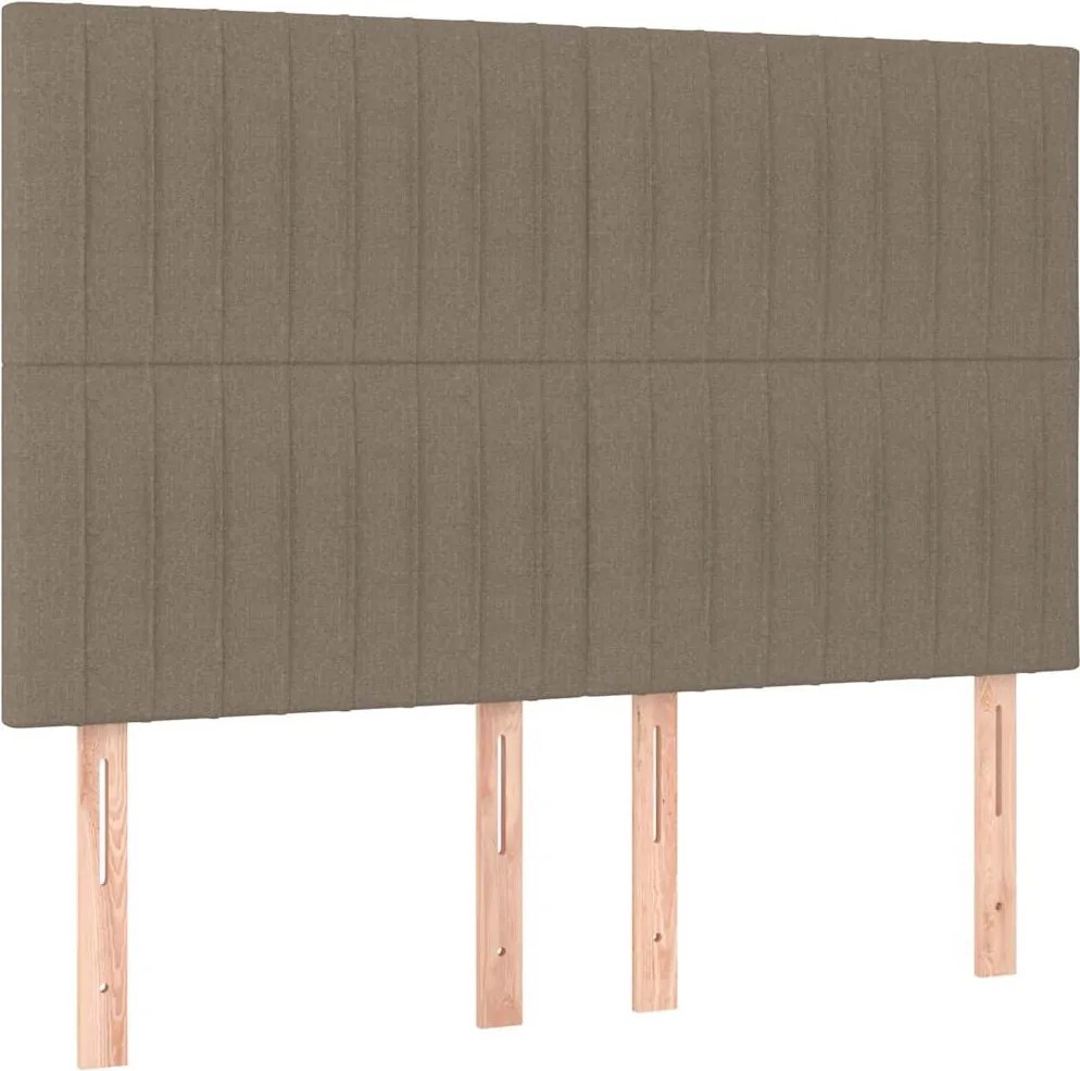 Box spring postel s matrací taupe 140x200 cm textil 3128689