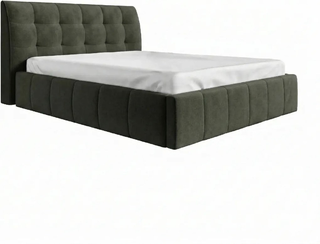 MOS Čalouněná postel LETTO Vogue 160x200 cm Barva látky Vogue: Krémová (Vogue 01)