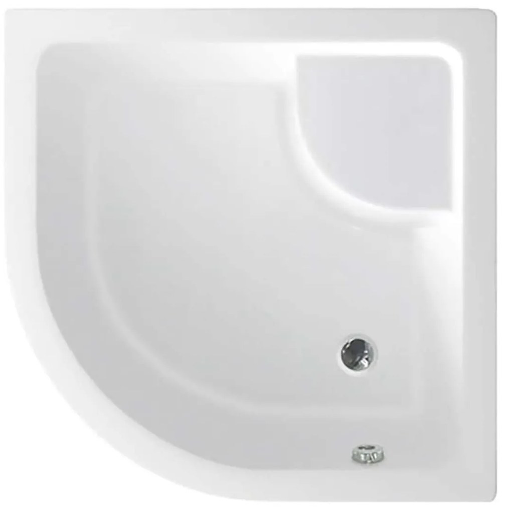 Aqualine - Sprchová vanička 90x90 cm, včetně nožiček, R550, bílá C93