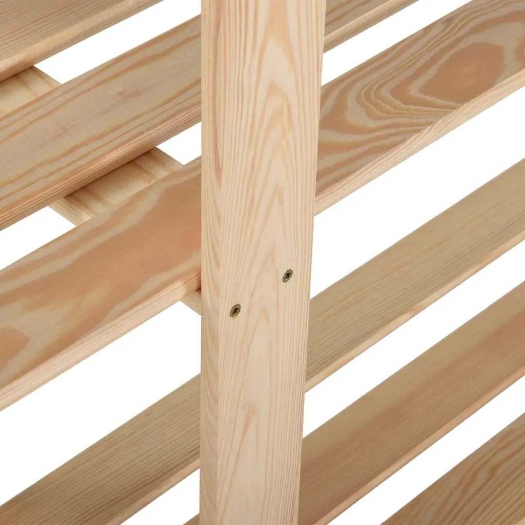 Úložný regál s 5 policemi 170 x 28,5 x 170 cm masivní borovice 327319