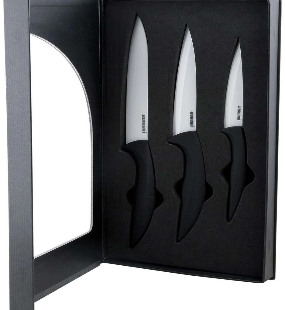 Sada keramických nožů s plastovou soft touch rukojetí 3 ks - By-inspire