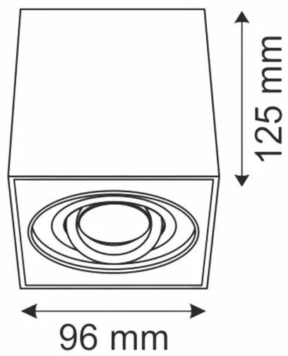Bodové svítidlo HADAR Q1 1xGU10/10W/230V černá
