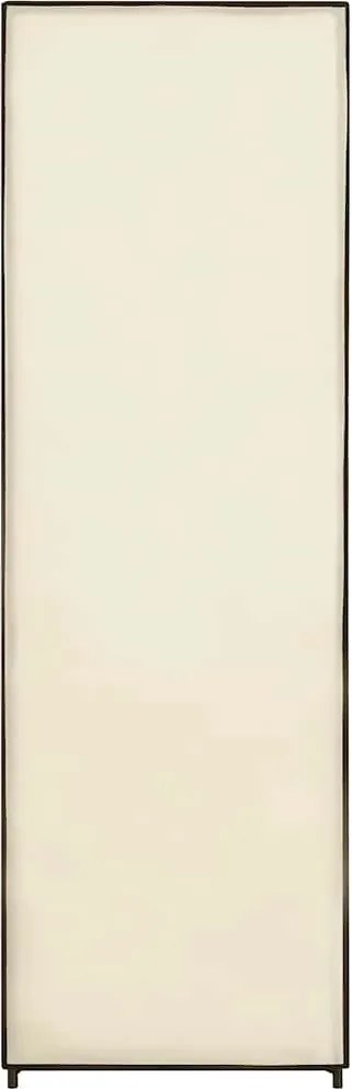 Šatní skříň krémová 87 x 49 x 159 cm textil 282459
