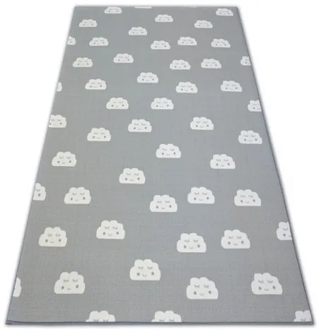 Balta  Dětský kusový koberec CLOUDS Mráčky šedý 200 x 550