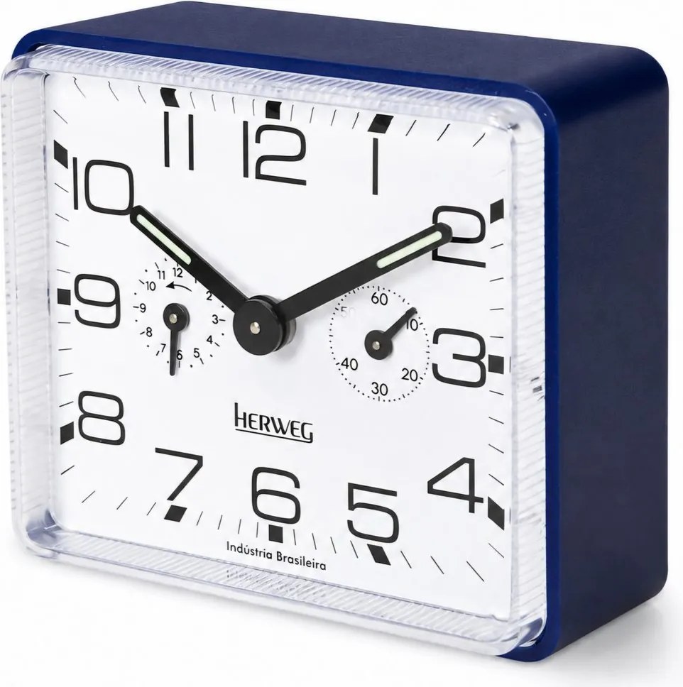 Mechanický budík Herweg 2245 BLUE