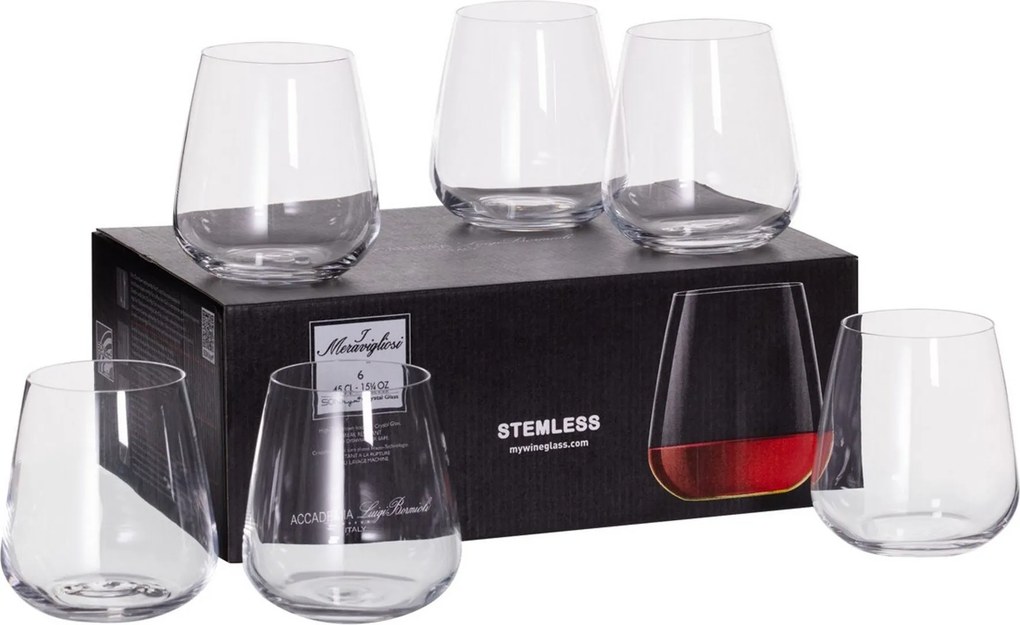 Sklenice na víno Pieno 6 ks. 450ml