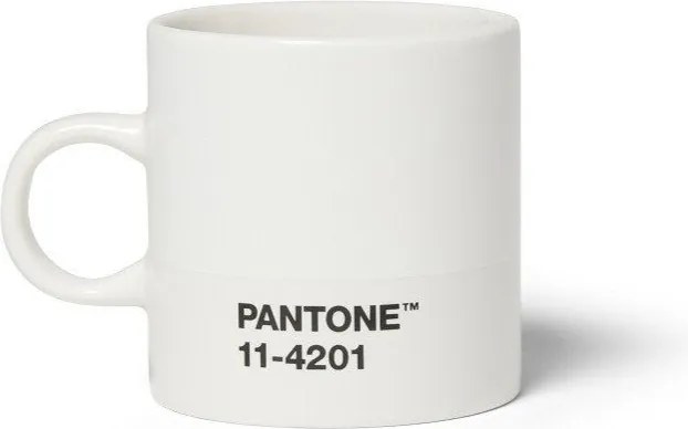 Bílý porcelánový šálek na espresso 120 ml Cloud Dancer 11-4201 – Pantone