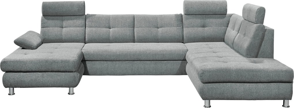 XXXLutz SEDACÍ SOUPRAVA, textil, světle šedá MID.YOU - Sedací soupravy - 002220029603