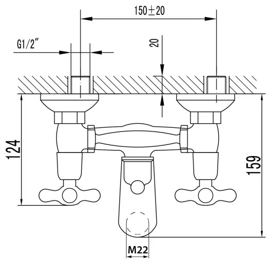 Aqualine - Vanová sada VICTORIA lesklý chrom