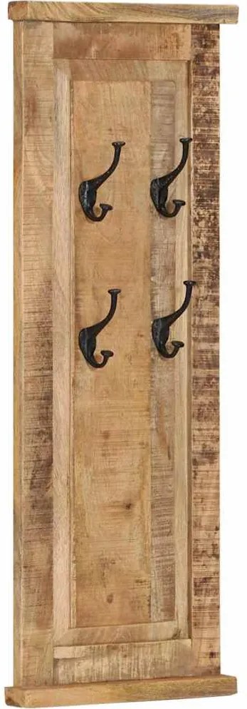 Věšáky na kabáty 2 ks masivní mangovníkové dřevo 38 x 100 cm 337853