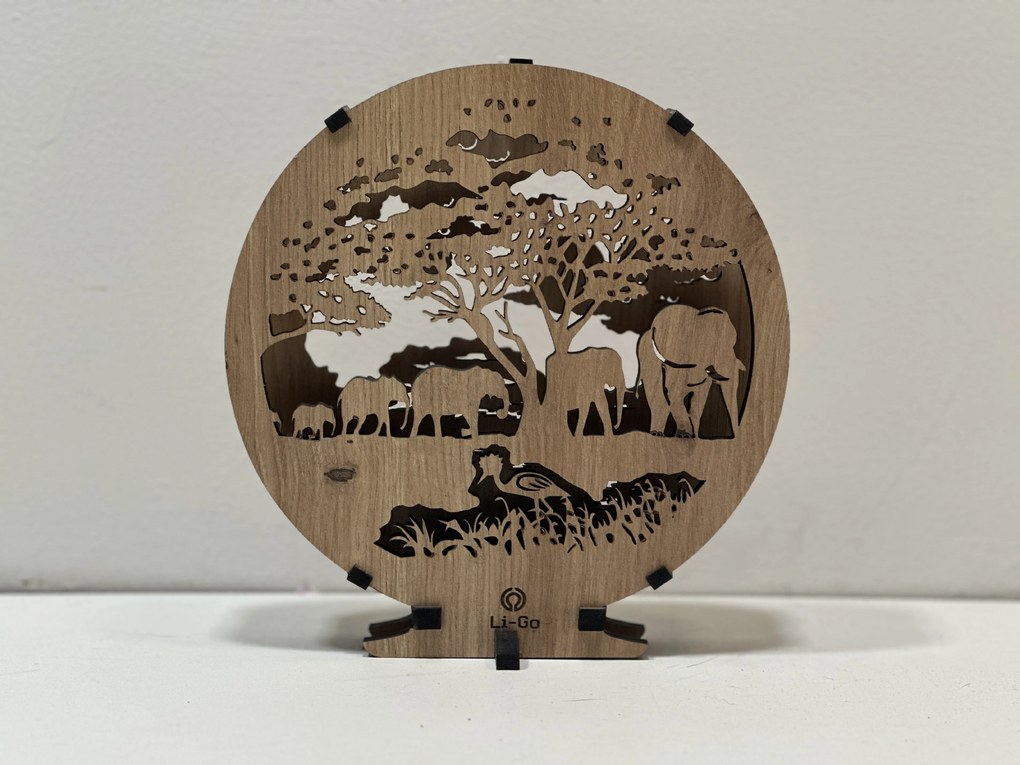 Li-Go "Sloni" lampa 20x22 cm provedení povrchu: černá s patinou
