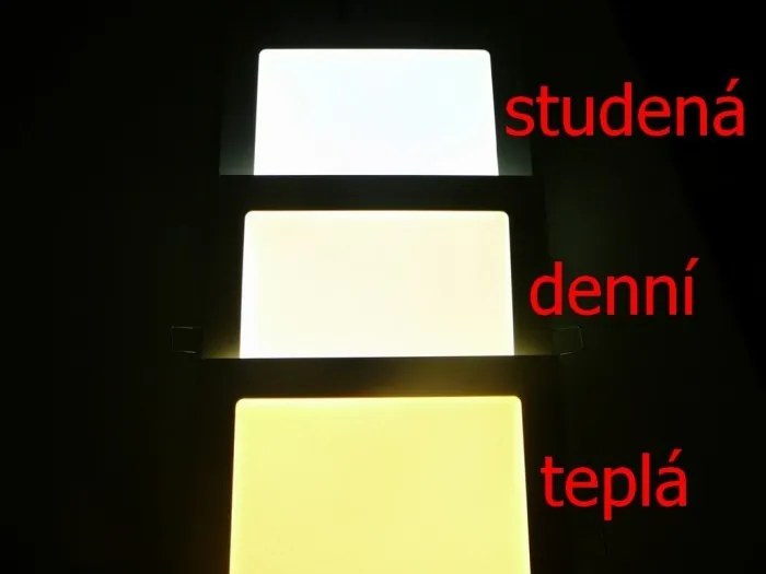 T-LED PS18 LED panel 18W přisazený čtverec 220x220mm Studená bílá