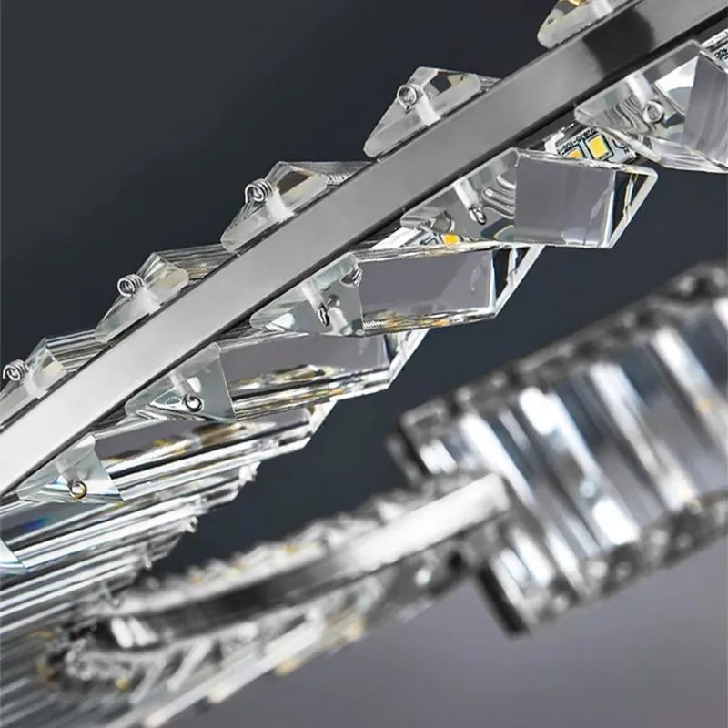 Toolight Designové LED osvětlení Crystal + dálkové ovládání APP1527-CP40 CHROME