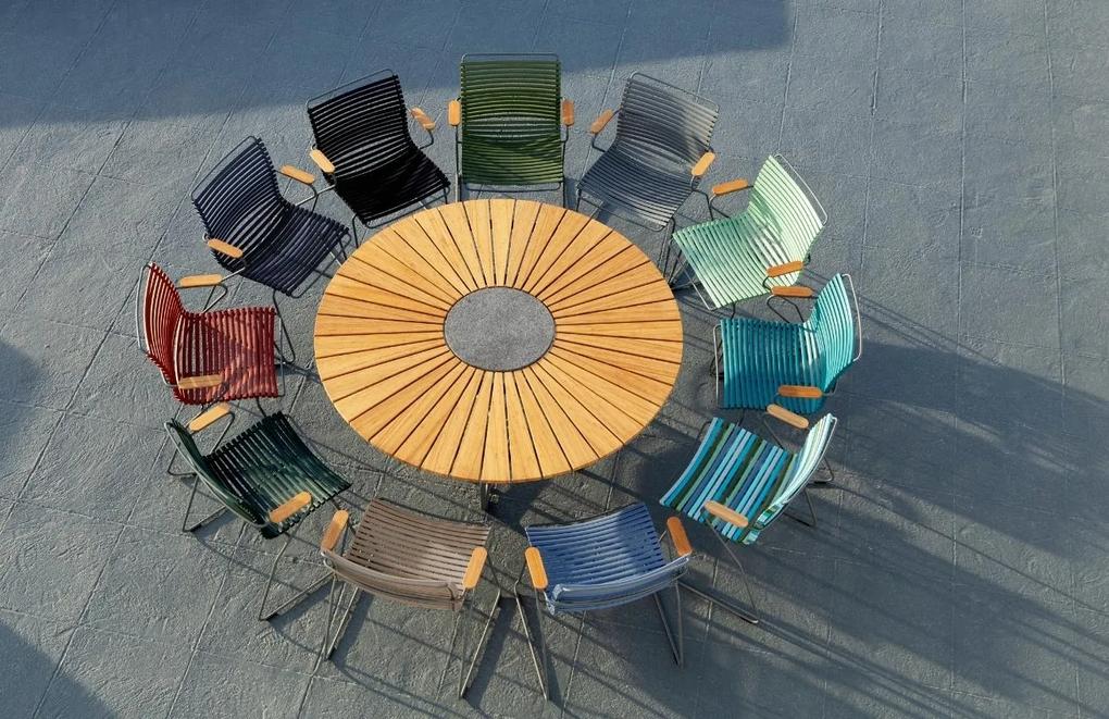 Pestrobarevná plastová zahradní židle HOUE Click s područkami
