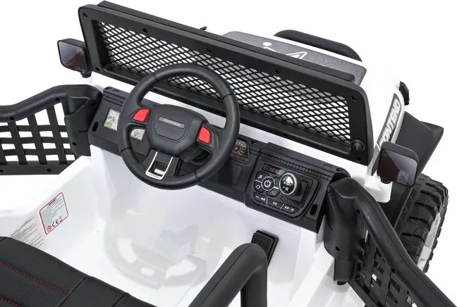 Elektrické autíčko Jeep BEAST 4x4 bílé