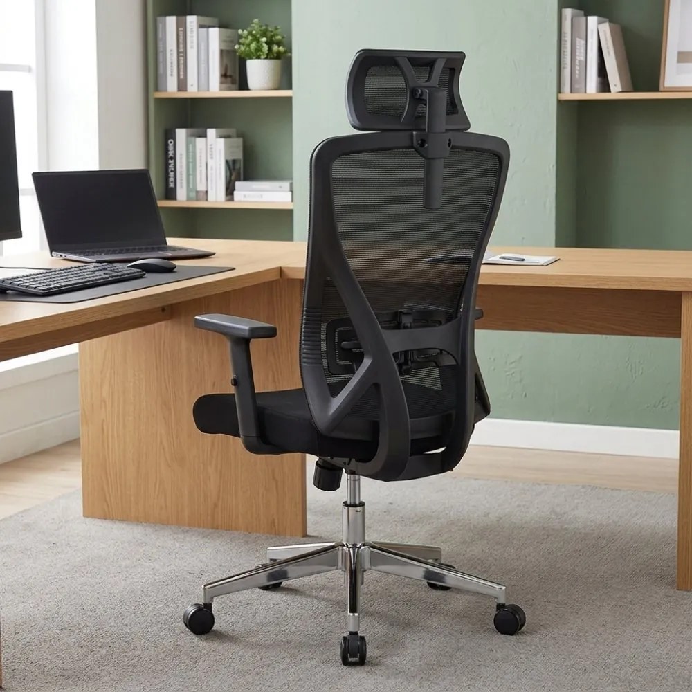 Kancelářská ergonomická židle Neoseat FLEX PRO — černá, nosnost 150 kg