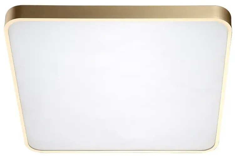 LED stropní svítidlo Quadro 50 Led CCT zlaté s dálkovým ovladačem