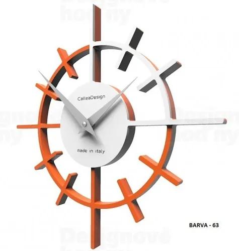 CalleaDesign 10-018 Crosshair oranžová-63 - ral2004 29cm nástěnné hodiny
