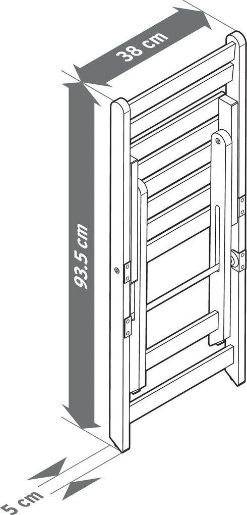 Tchibo - Balkónová jídelní souprava »Lenja« s regálem - barva: hnědá