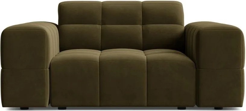 Khaki sametové křeslo Chicago – Cosmopolitan Design