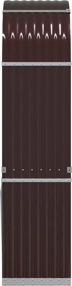 vidaXL Stojan na dřevo 80 x 45 x 190 cm pozinkovaná ocel [364570] Barva: antracitová