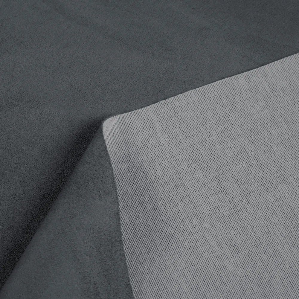 Biante Čtvercový ubrus/imitace broušené kůže Alcantara ALC-016 Antracitově šedý 90x90 cm