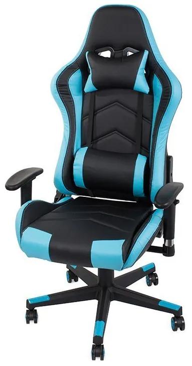 Verk 01612 Herní židle otočná černo-modrá