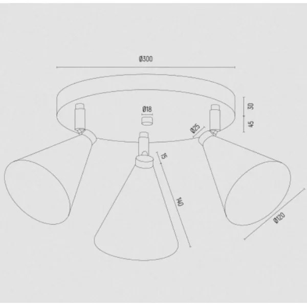 Argon 6245 - Bodové svítidlo LUCINDA 3xE14/7W/230V zelená